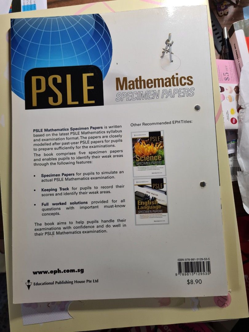 PSLE Maths Specimen Papers, Hobbies & Toys, Books & Magazines ...