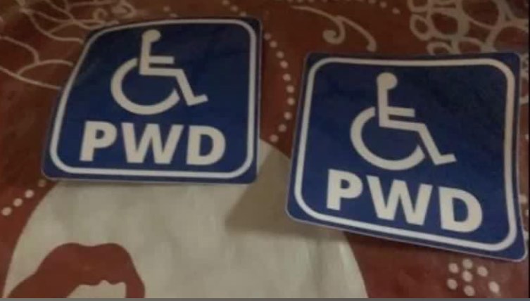 PWD car sticker, Car Parts & Accessories, Emblem, Sticker and Decals on ...