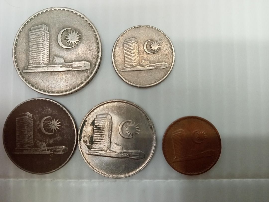 Very Rare! Malaysia First Edition coins, Year 1967 (1 Sen), 1976 (10 ...