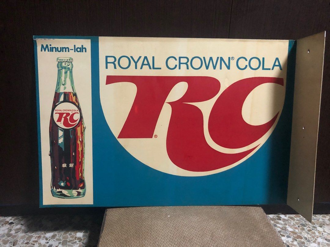 RC Cola Fledged Tin Sign 30x46cm, Hobbies & Toys, Memorabilia ...