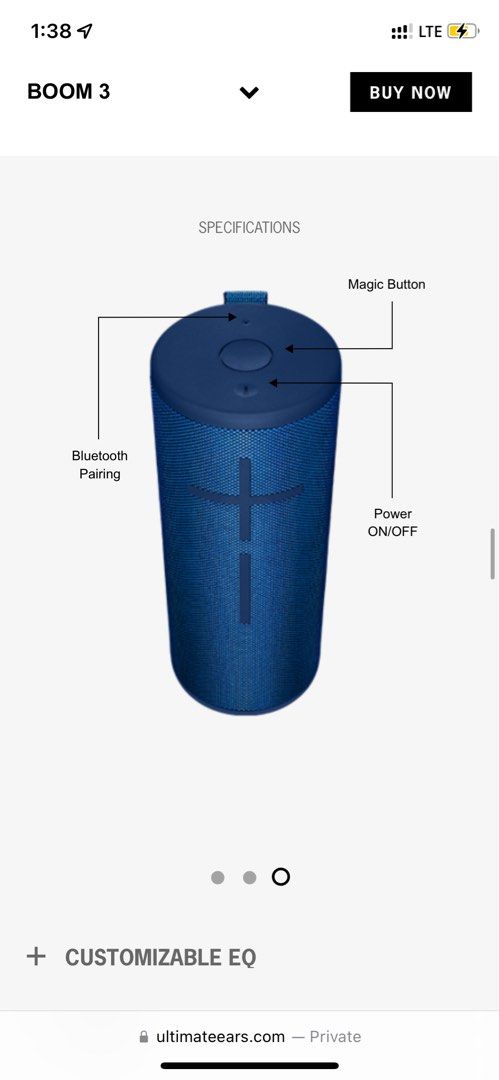 Rent UE Boom 3 Bluetooth speaker, Audio, Soundbars, Speakers ...