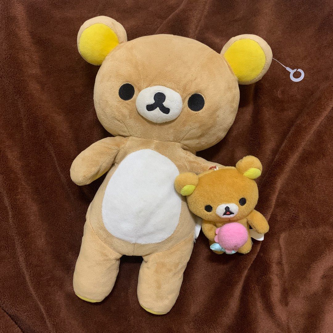 Big Rilakkuma and Charm Set, Hobbies & Toys, Toys & Games on Carousell