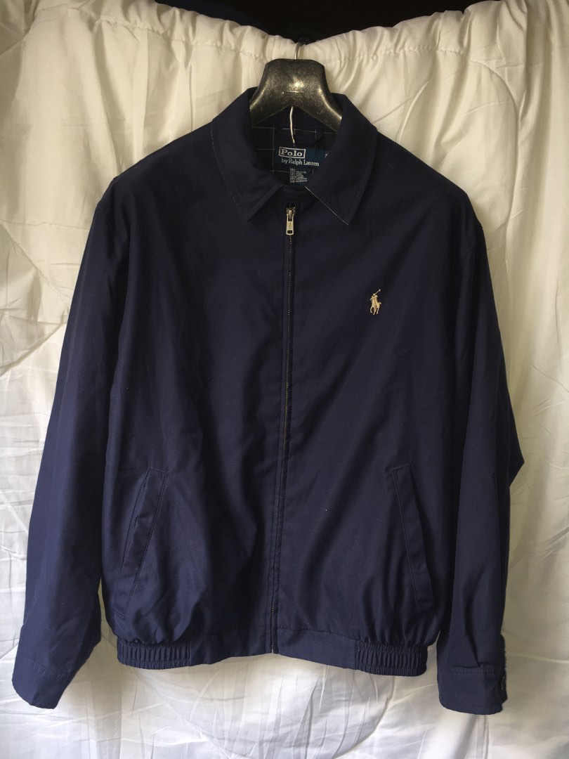 RL HARRINGTON JACKET NAVY, Men's Fashion, Coats, Jackets and Outerwear ...