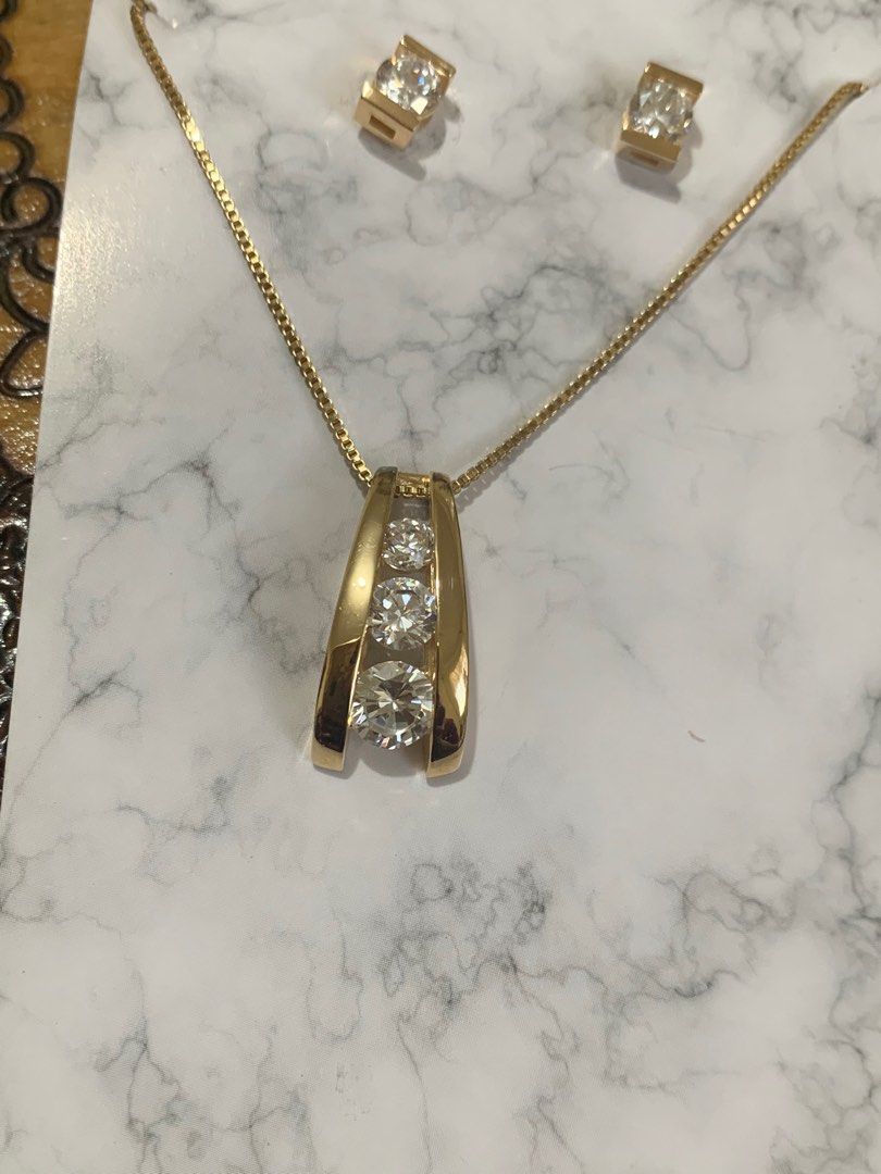 Ross Simons Gold over sterling silver set, Women's Fashion, Jewelry ...