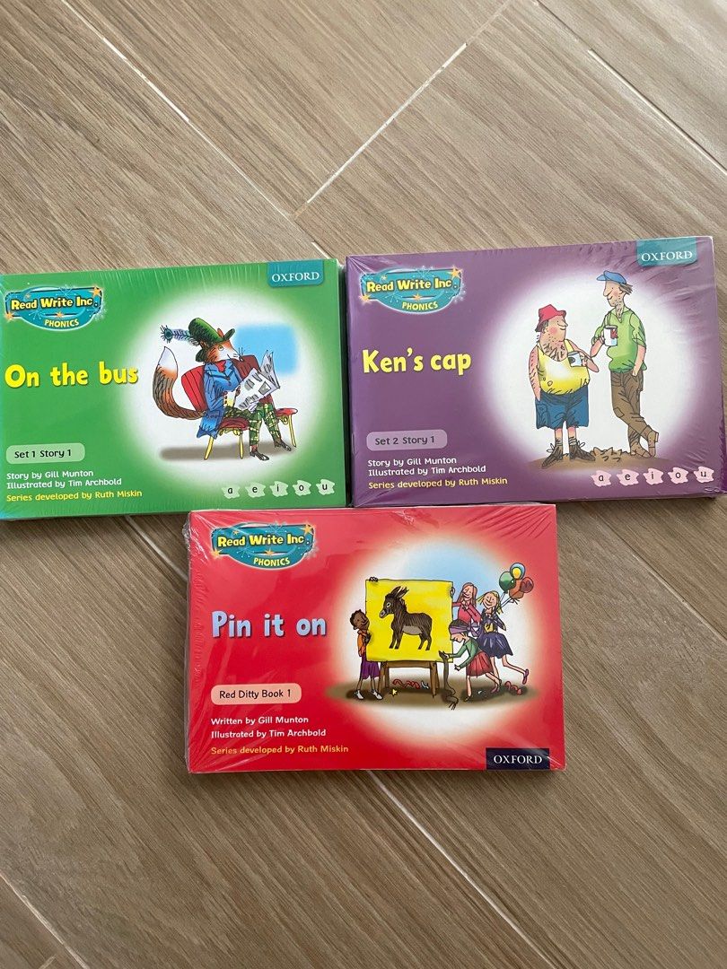 Rwi phonics Oxford read write inc green red purple, 興趣及遊戲, 書本 & 文具, 小朋友 ...