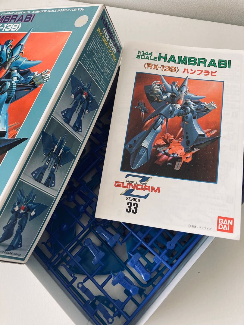 VINTAGE RX-139 HG 1/144 Hambrabi figure, Hobbies & Toys, Toys & Games ...