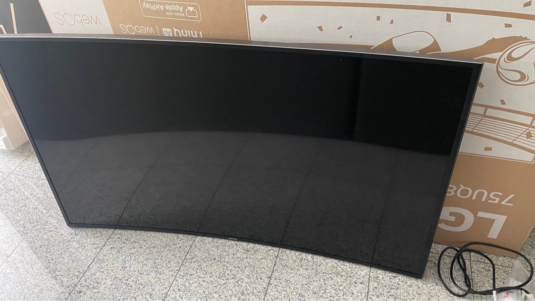 Samsung 65" UHD 4K Curved Smart TV JU6600 Series 6 includes tv stand ...