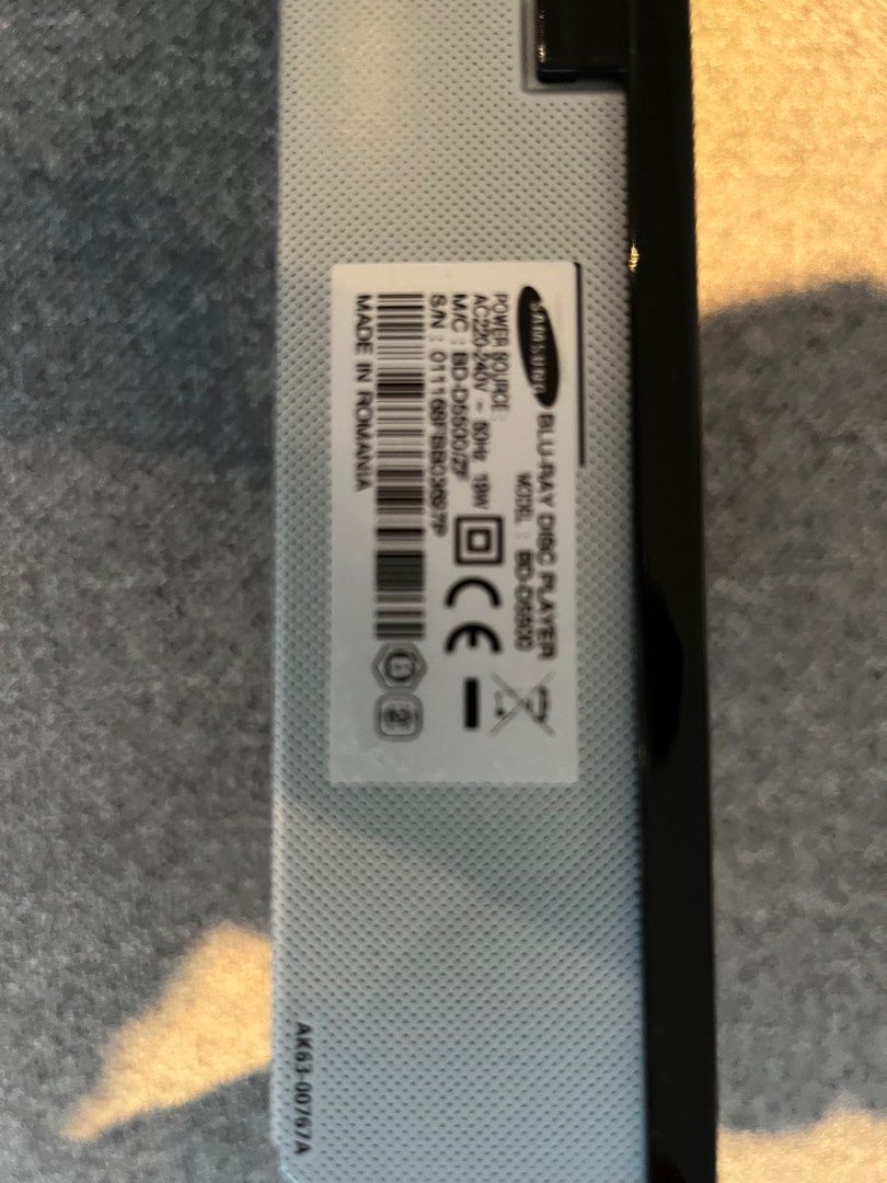 Samsung BD-D5500 3D smart Blu ray - DVD player, TV & Home Appliances ...