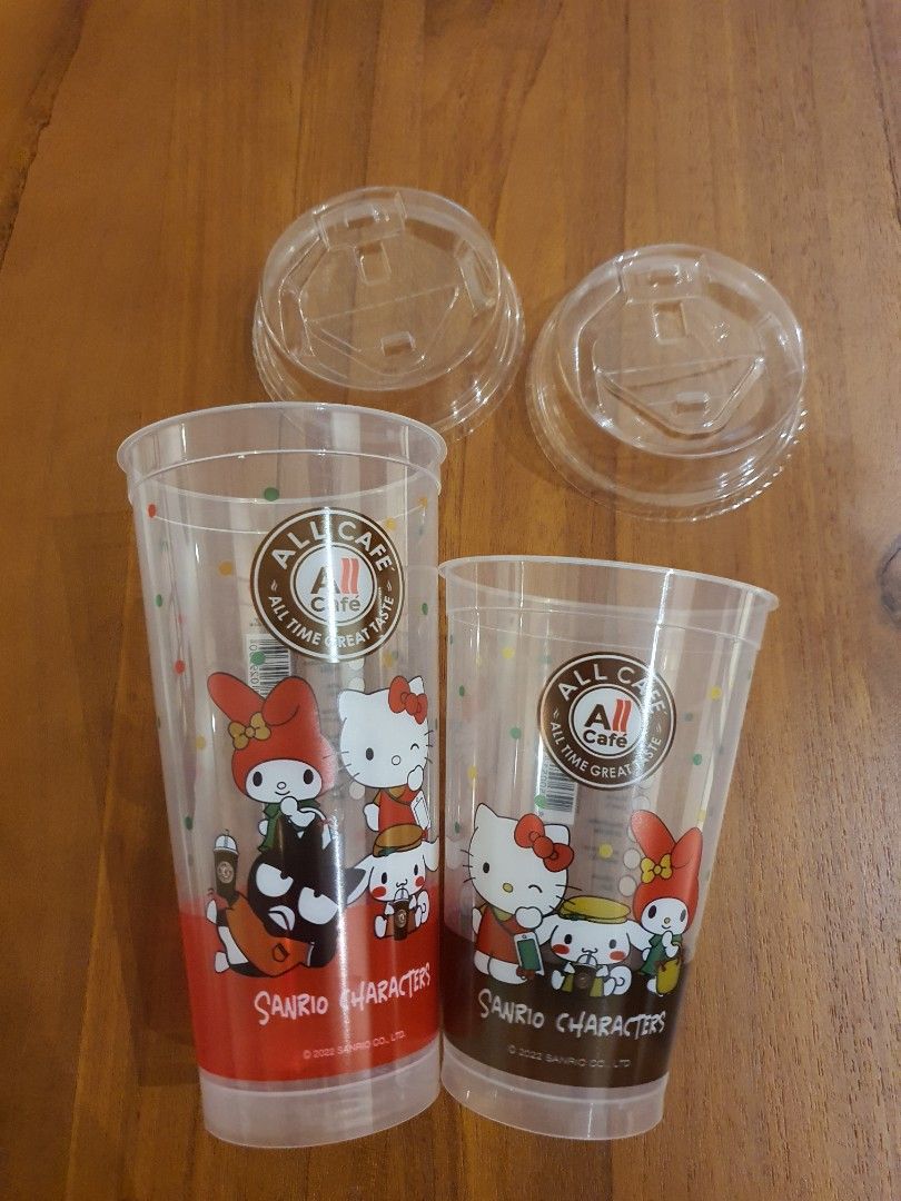 Sanrio plastic cup, Hobbies & Toys, Memorabilia & Collectibles, Fan ...