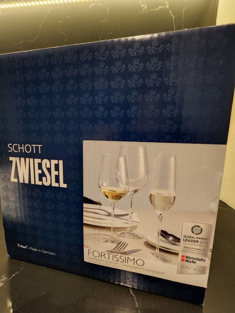 Schott Zwiesel Champagne Flutes, Furniture & Home Living, Kitchenware ...