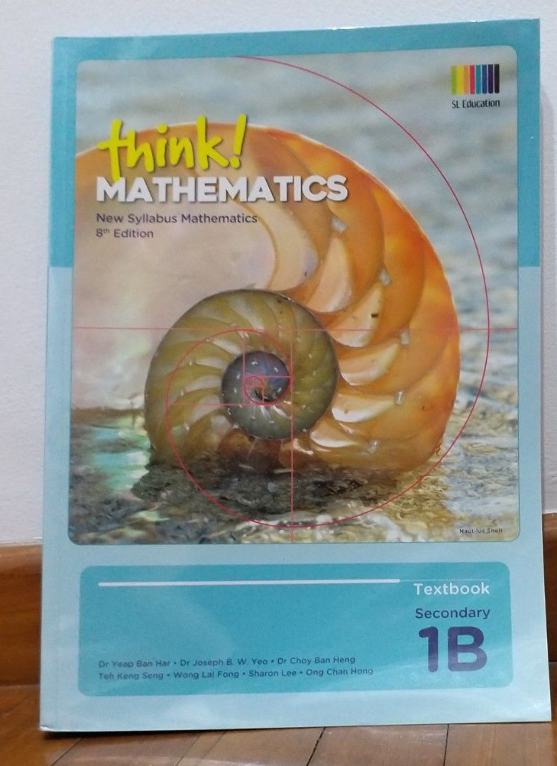 Think! Mathematics Textbook 1B Sec 1 Math, Hobbies & Toys, Books ...