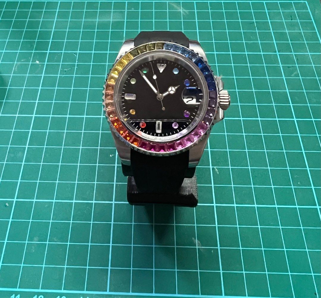 Seiko Mod: Nh34/35/36 Rainbow mod, Luxury, Watches on Carousell