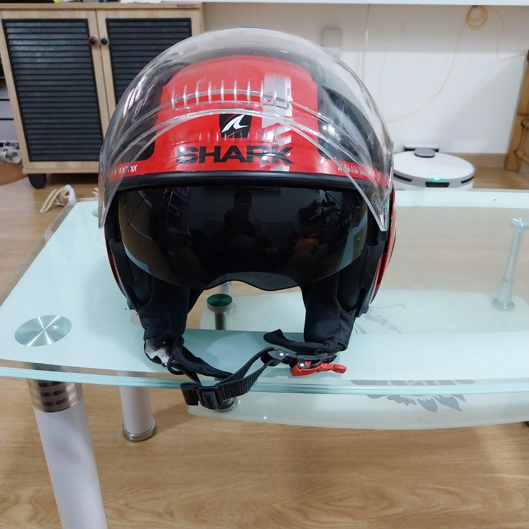 Shark helmet with moto A1 plus helmet communicator to let go ...