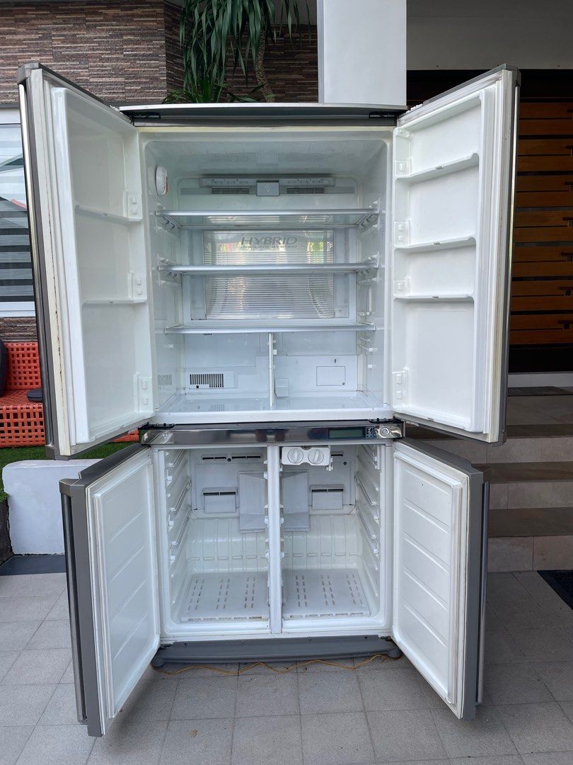 Sharp 4door Refrigerator, Furniture & Home Living, Kitchenware ...