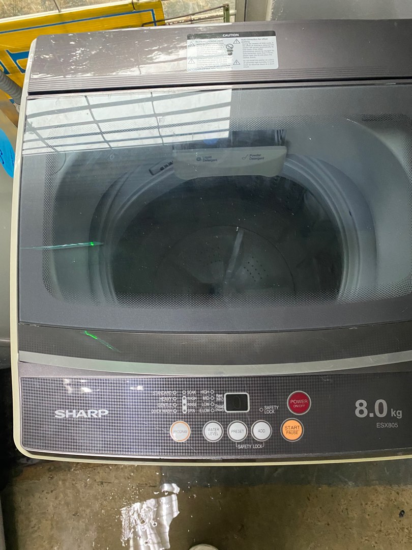 Sharp 8KG Top Loading Washing Machine, TV & Home Appliances, Washing ...