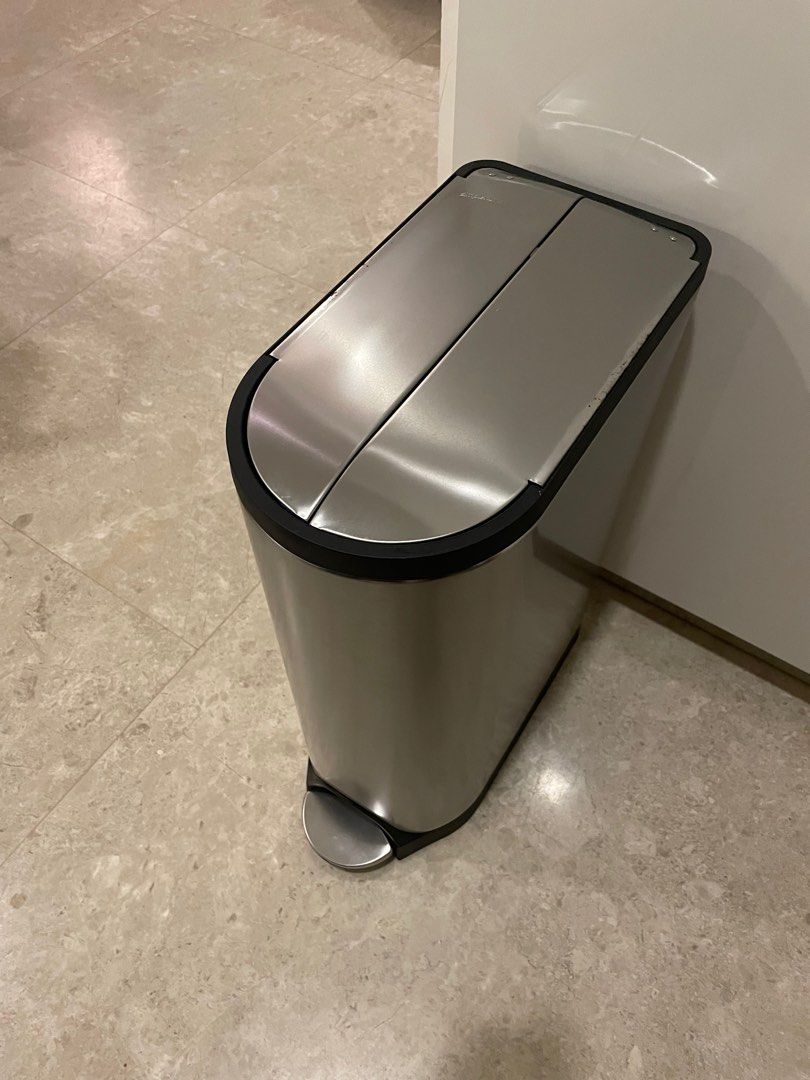 Simple Human Butterfly Step Can Trash Bin - 18L, Furniture & Home ...