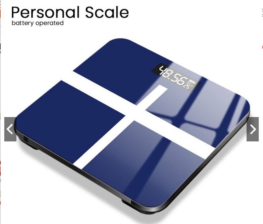 Slim Cross Design Personal Body Scale LCD Digital Weighing Scale 2017B ...