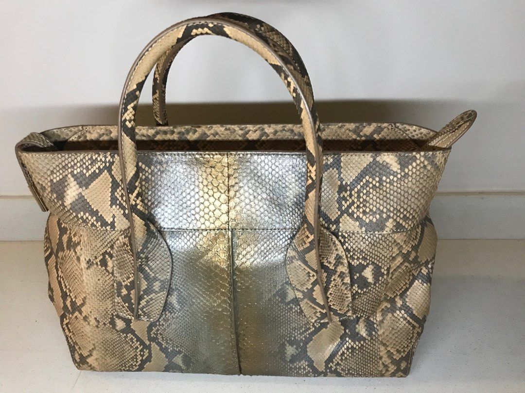 Python skin Tod inspired design bag, Women's Fashion, Bags & Wallets ...