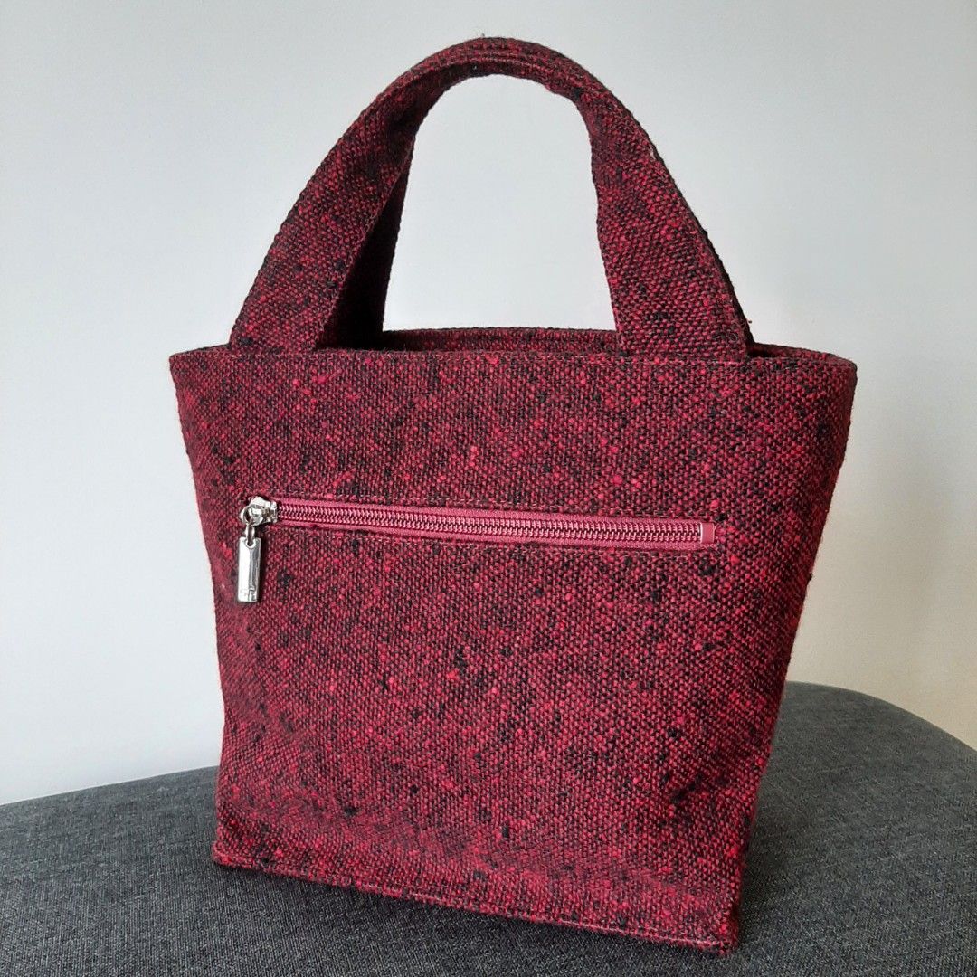 Sonia Rykiel Authentic Tote Bag Red Fabric Made in Japan Handbag, Women ...