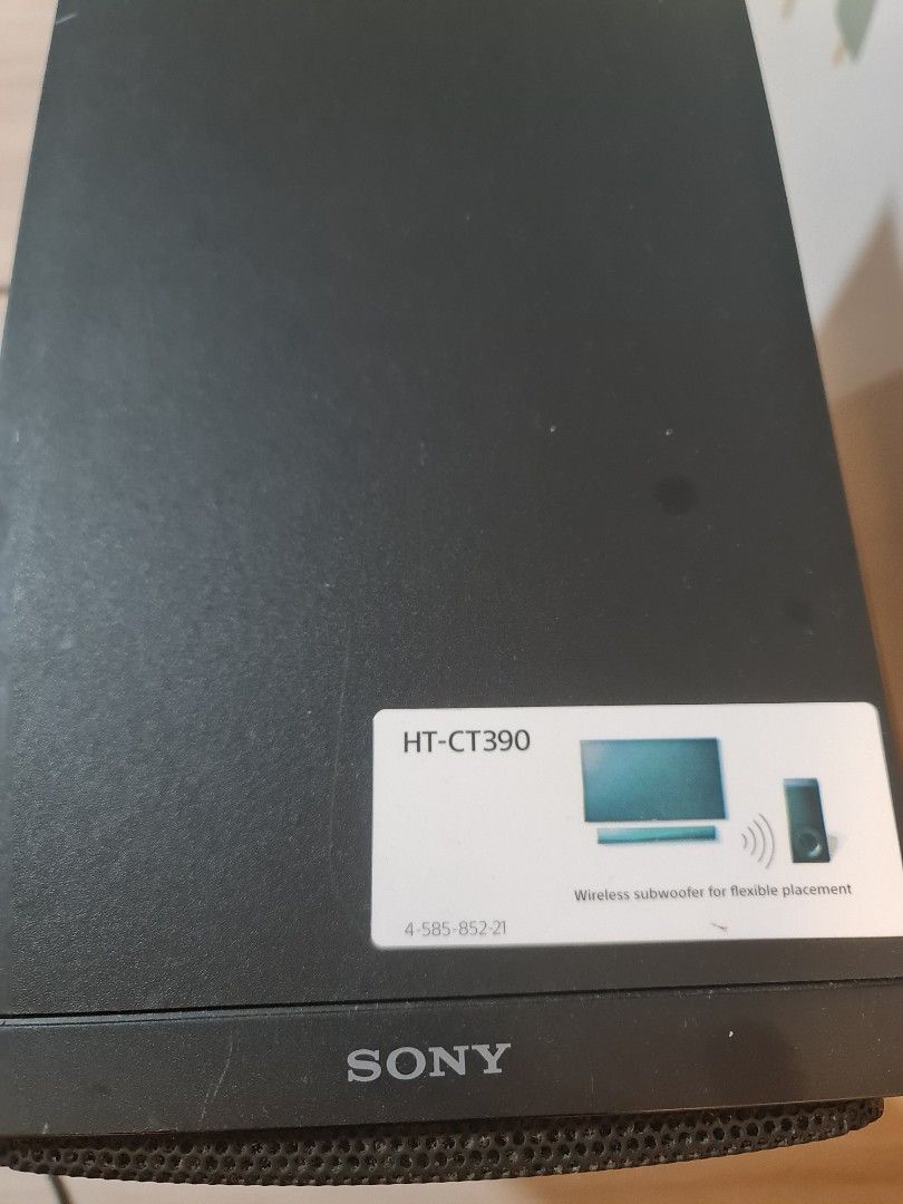 Sony HT-CT390 Soundbar + Wireless Sub Woofer, Audio, Soundbars ...