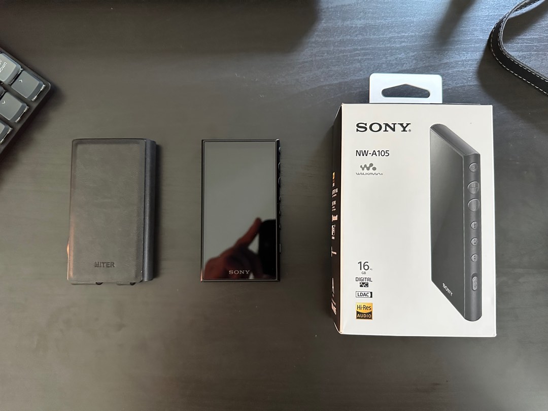 Sony Walkman NW-A105 Hi-Res 16GB MP3 Player, Black and Miter Case ...