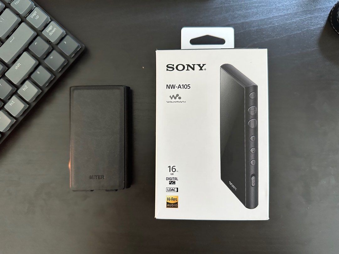 Sony Walkman NW-A105 Hi-Res 16GB MP3 Player, Black and Miter Case ...