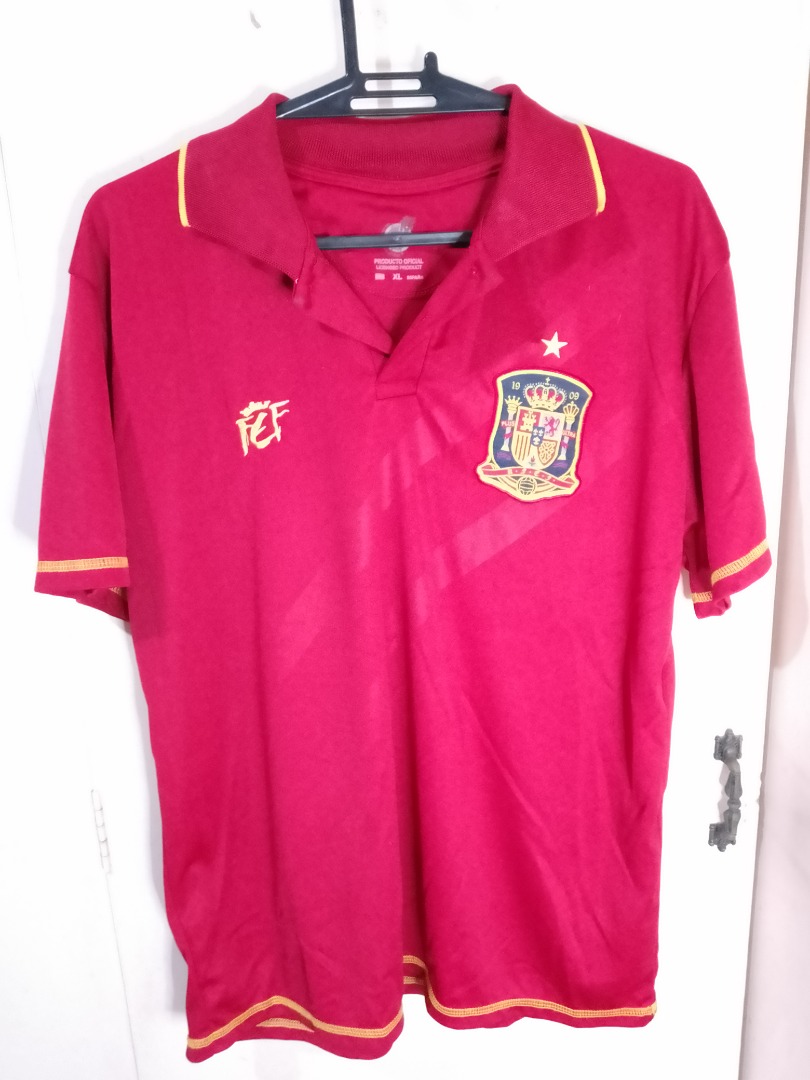 Spanish Football National Team FCF Mens Jersey #1, Men's Fashion, Tops ...