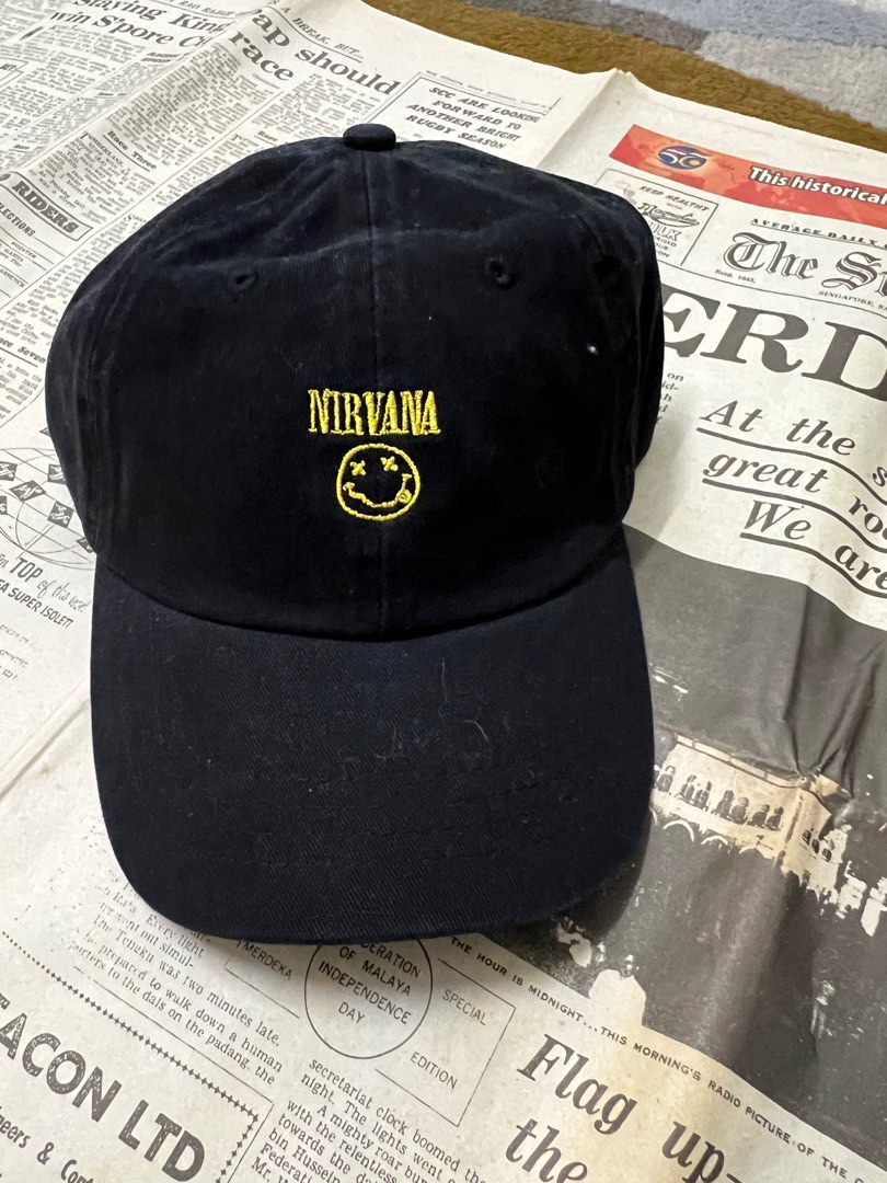 Special Edition Dad Hat Nirvana Black, Men's Fashion, Watches ...