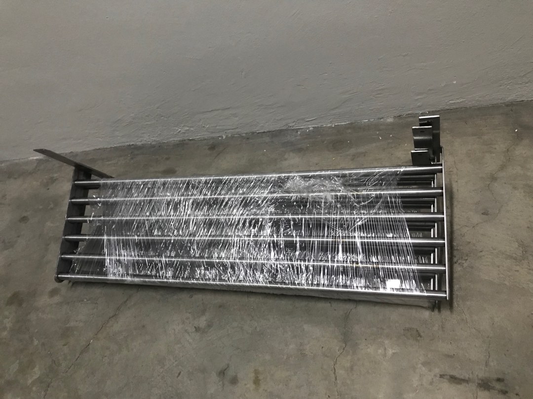 F&B Stainless Steel Wall Rack , Furniture & Home Living, Kitchenware ...