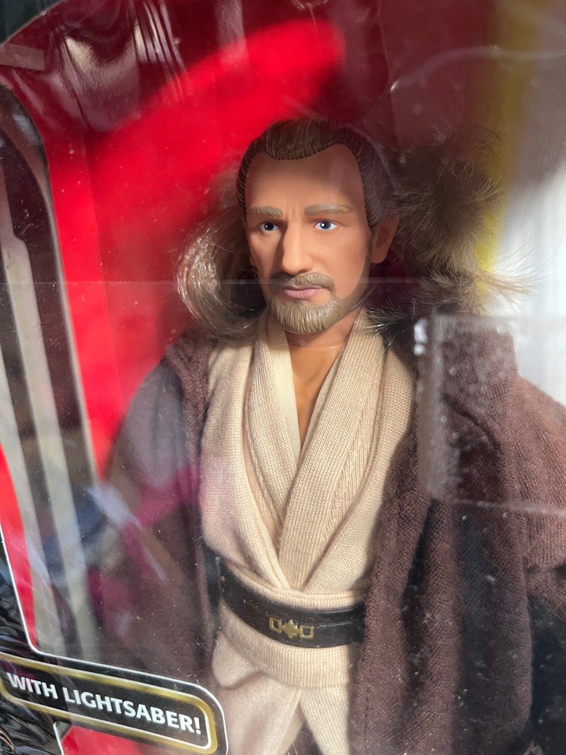STAR WARS EPISODE 1 Qui-Gon Jinn 12 inch Figure Vintage Collectible ...