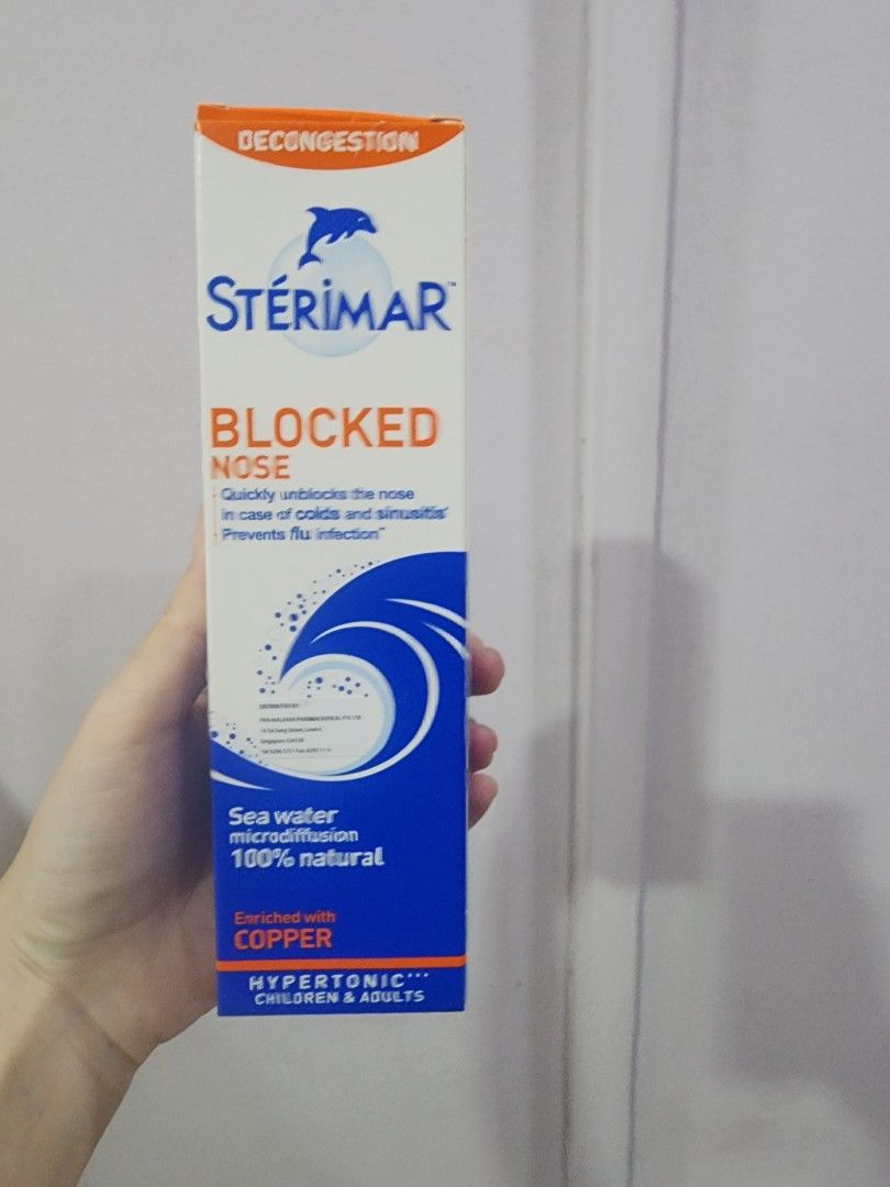 Sterimar Decongestion for Blocked Nose, Health & Nutrition, Medical ...