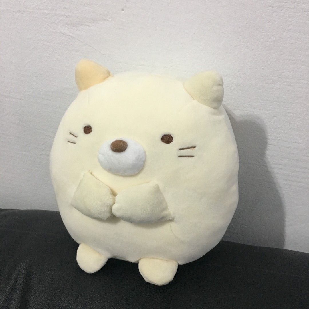 Sumikko Gurashi White Neko Cat Plush Toy, Hobbies & Toys, Toys & Games ...