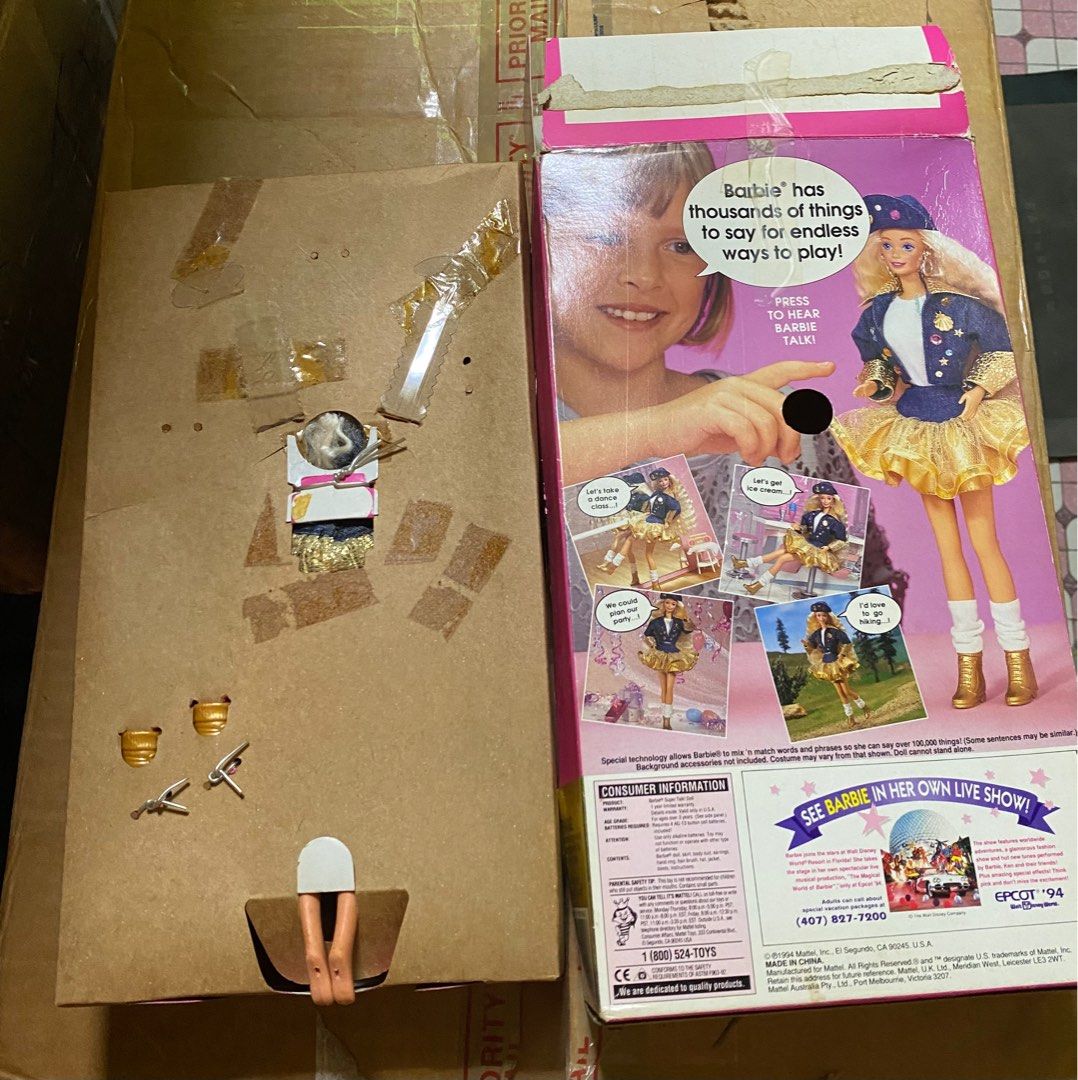 1994 Super talk barbie & Workin'out Teresa Barbie Doll by Mattel 1996 ...