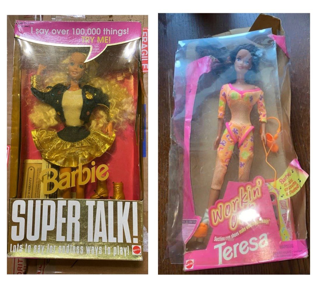 1994 Super Talk Barbie And Workinout Teresa Barbie Doll By Mattel 1996 Read Complete Listing