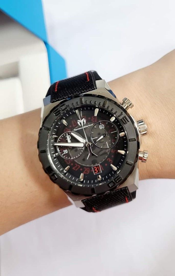 TechnoMarine Reef Shark TM 519006 48mm, Men's Fashion, Watches ...