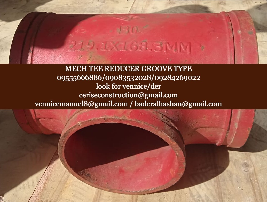 Tee reducer MECH grrove type, Commercial & Industrial, Construction ...
