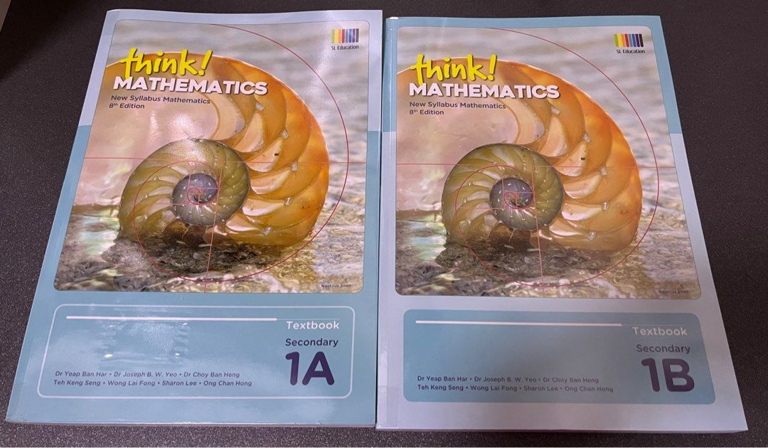 Think! Mathematics 8th Edition Sec 1A and 1B, Hobbies & Toys, Books ...