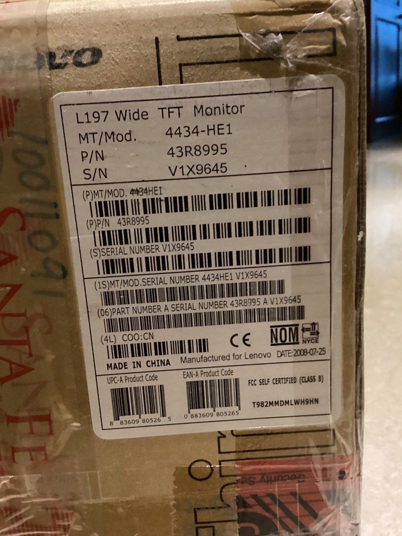 ThinkVision L197 Wide TFT Monitor, Computers & Tech, Desktops on Carousell