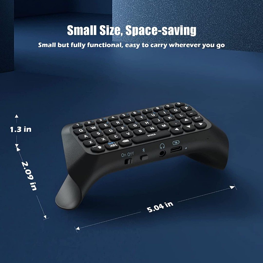 Timovo Keyboard For Ps5 Controller Wireless Bluetooth Keypad Chatpad For Playstation 5