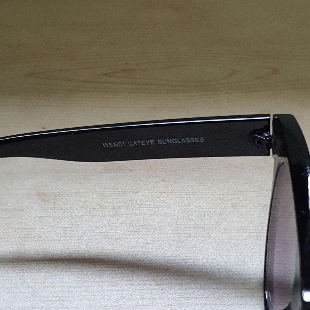 Tinted Gradient Black Cat Eye Sunglasses, Women's Fashion, Watches ...