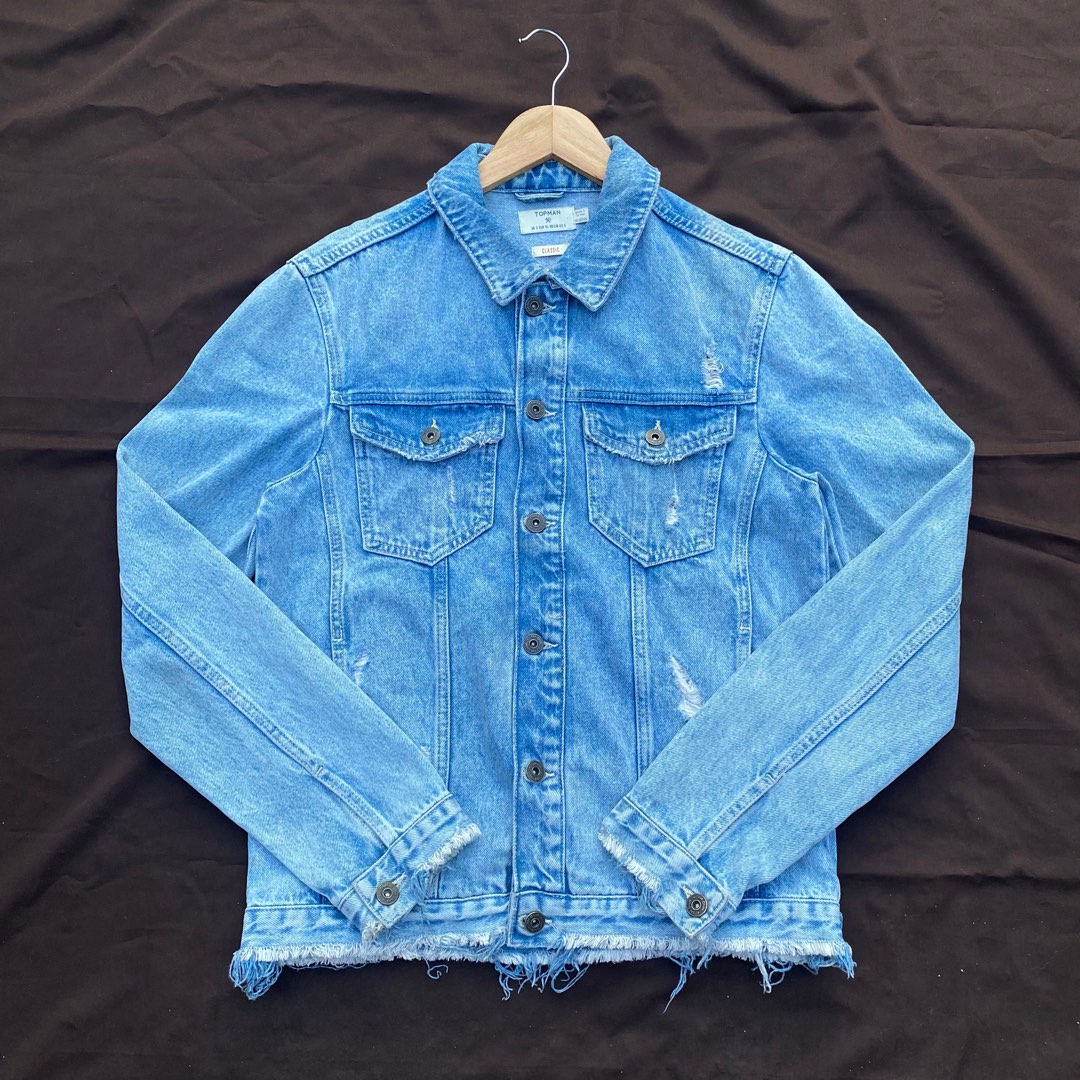 TOPMAN DENIM JACKET, Men's Fashion, Coats, Jackets and Outerwear on ...