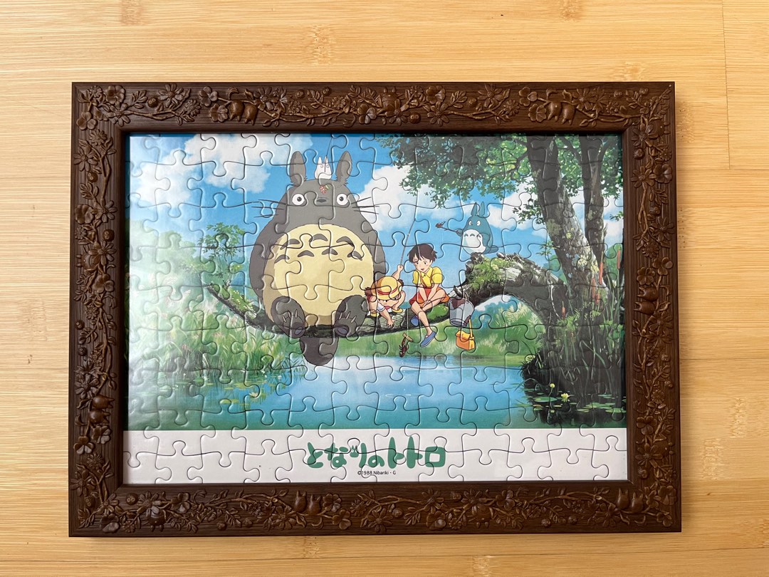 Totoro Studio Ghiblib framed jigsaw, Furniture & Home Living, Home ...