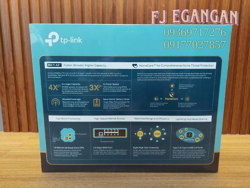 TP-Link Archer AX6000 Next-Gen Wi-Fi Router with USB port router ...