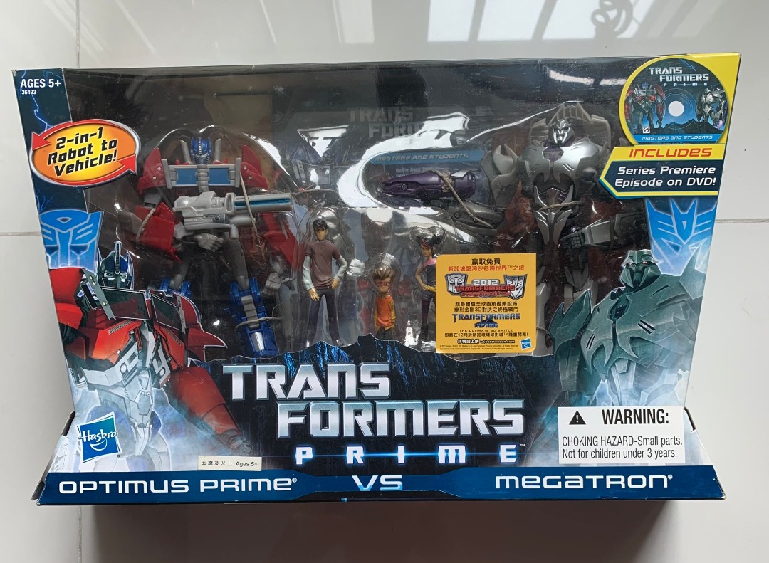 Transformers Prime First Edition Action Figure Set - Optimus Prime vs ...