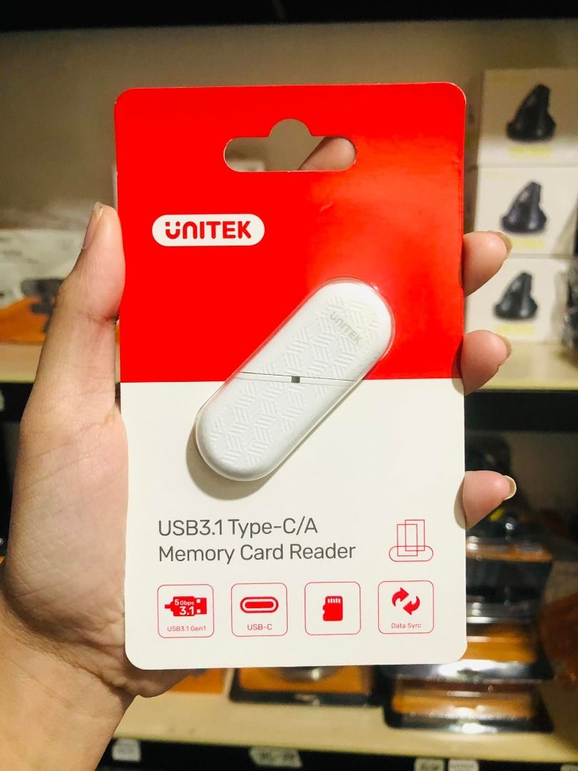 Unitek USB-A / USB-C to MicroSD Card Reader White Y-9323, Mobile Phones ...