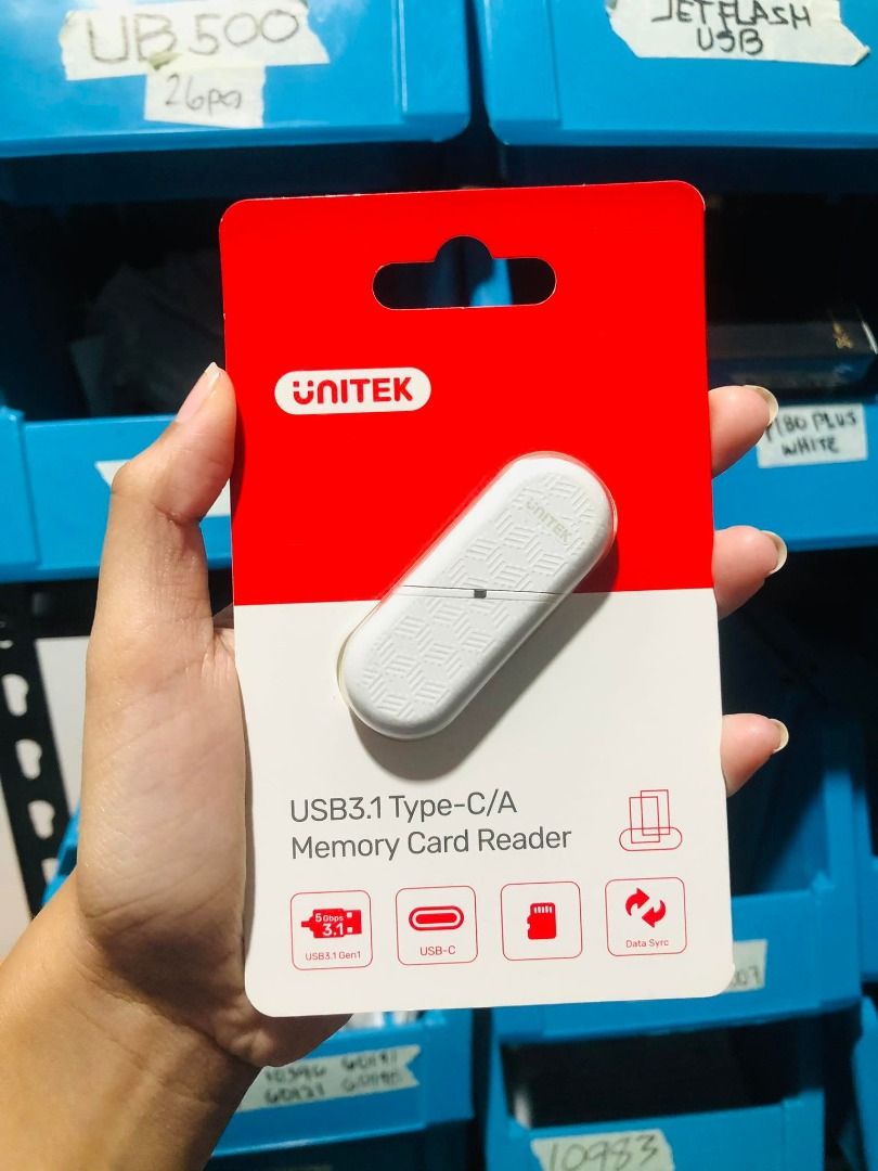 Unitek USB-A / USB-C to MicroSD Card Reader White Y-9323, Mobile Phones ...