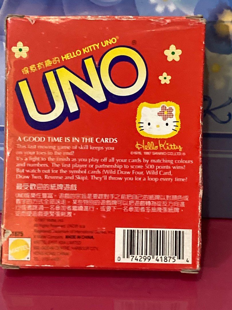 UNO Hello Kitty, Hobbies & Toys, Memorabilia & Collectibles, Vintage ...