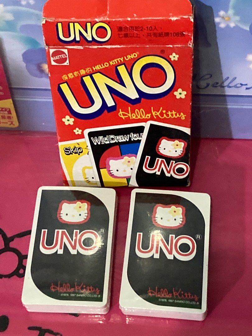 UNO Hello Kitty, Hobbies & Toys, Memorabilia & Collectibles, Vintage ...