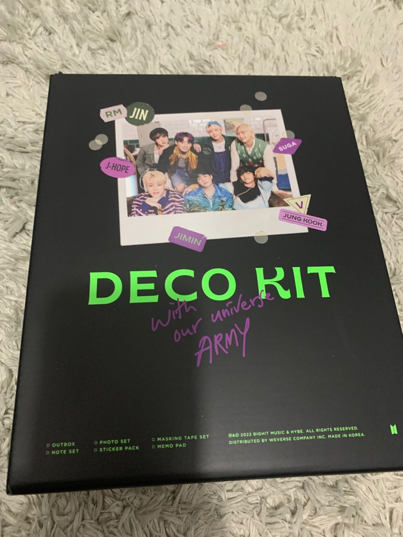 Unsealed BTS Deco Kit, Hobbies & Toys, Memorabilia & Collectibles, K ...