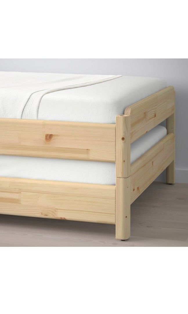 USED IKEA UTAKER Stackable bed (frame only), Furniture & Home Living ...